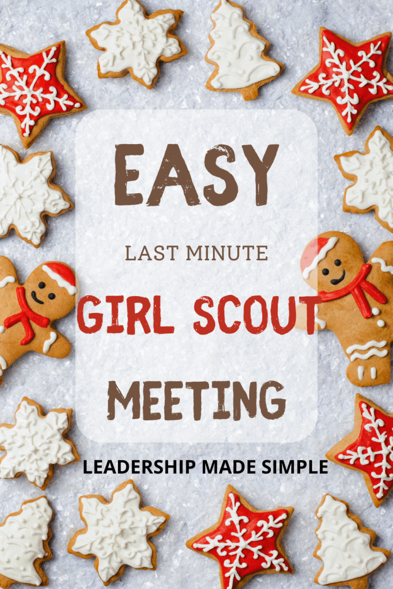 Easy Last Minute Girl Scout Meeting Idea – Troop Leader