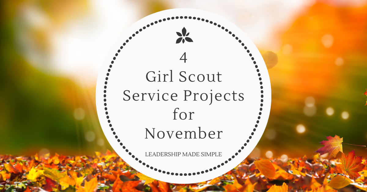 4 Girl Scout Service Projects for November – Troop Leader