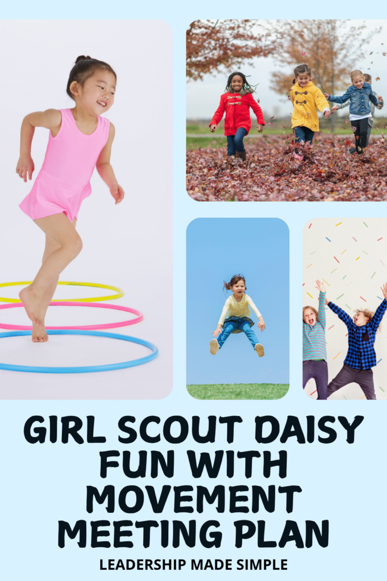 Girl Scout Daisy Fun With Movement Badge Low Prep Meeting Plan – Troop ...