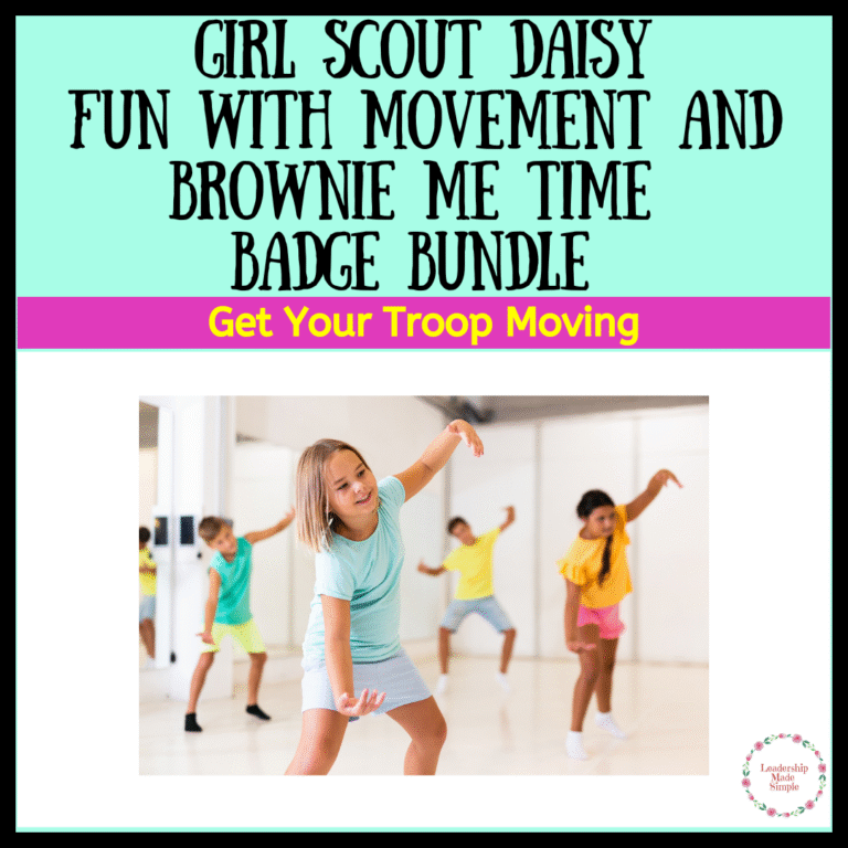 Girl Scout Daisy Fun With Movement Badge Low Prep Meeting Plan – Troop ...